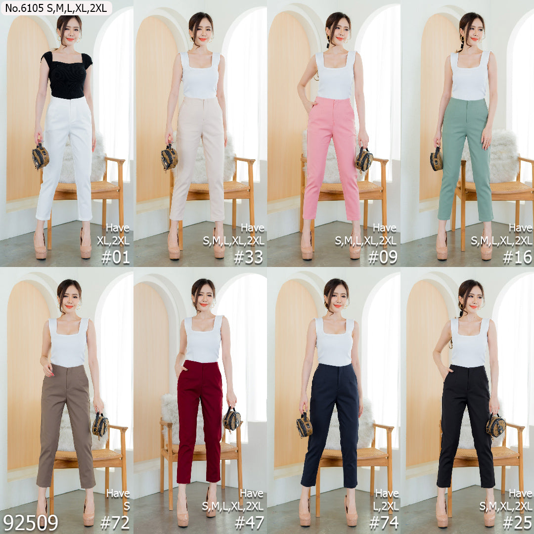 Maristar : No.6105 กางเกงขายาว 9ส่วน | Cropped Pants – Miss Daisy Group